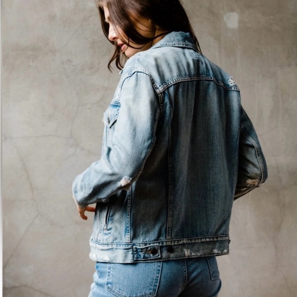 Able | Jackets & Coats | Able The Merly Distressed Timeless Denim ...